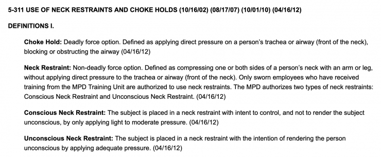 READ: Minneapolis police rules on using neck restraint to render ...